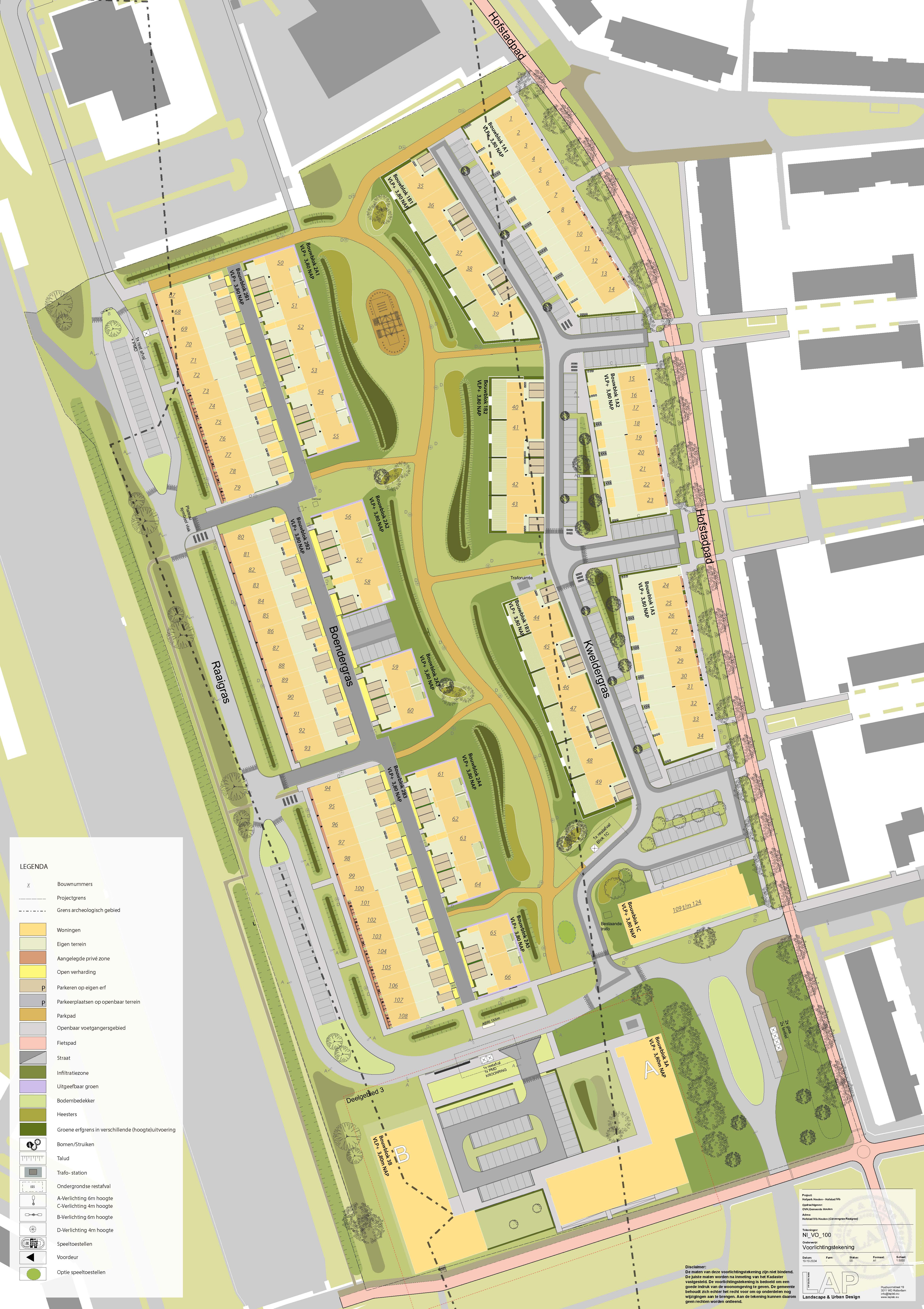 Bouwplan en planning nieuwe wijk Grassen (Hofstad IVB) in Houten ...